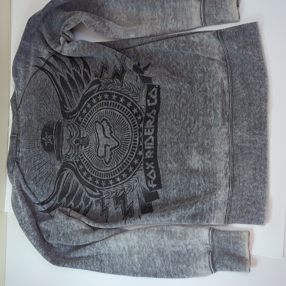 Fox | Tops | Fox Rider Long Sleeve Full Zip Hoodie | Poshmark